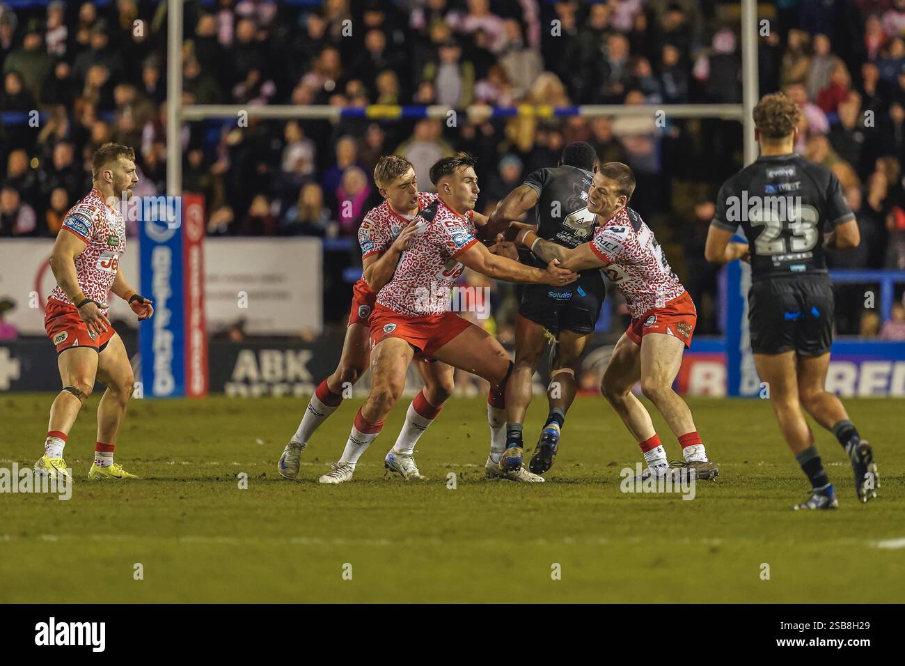 Warrington, Cheshire, UK. 1st February, 2025. Rugby League, Toby King's ...