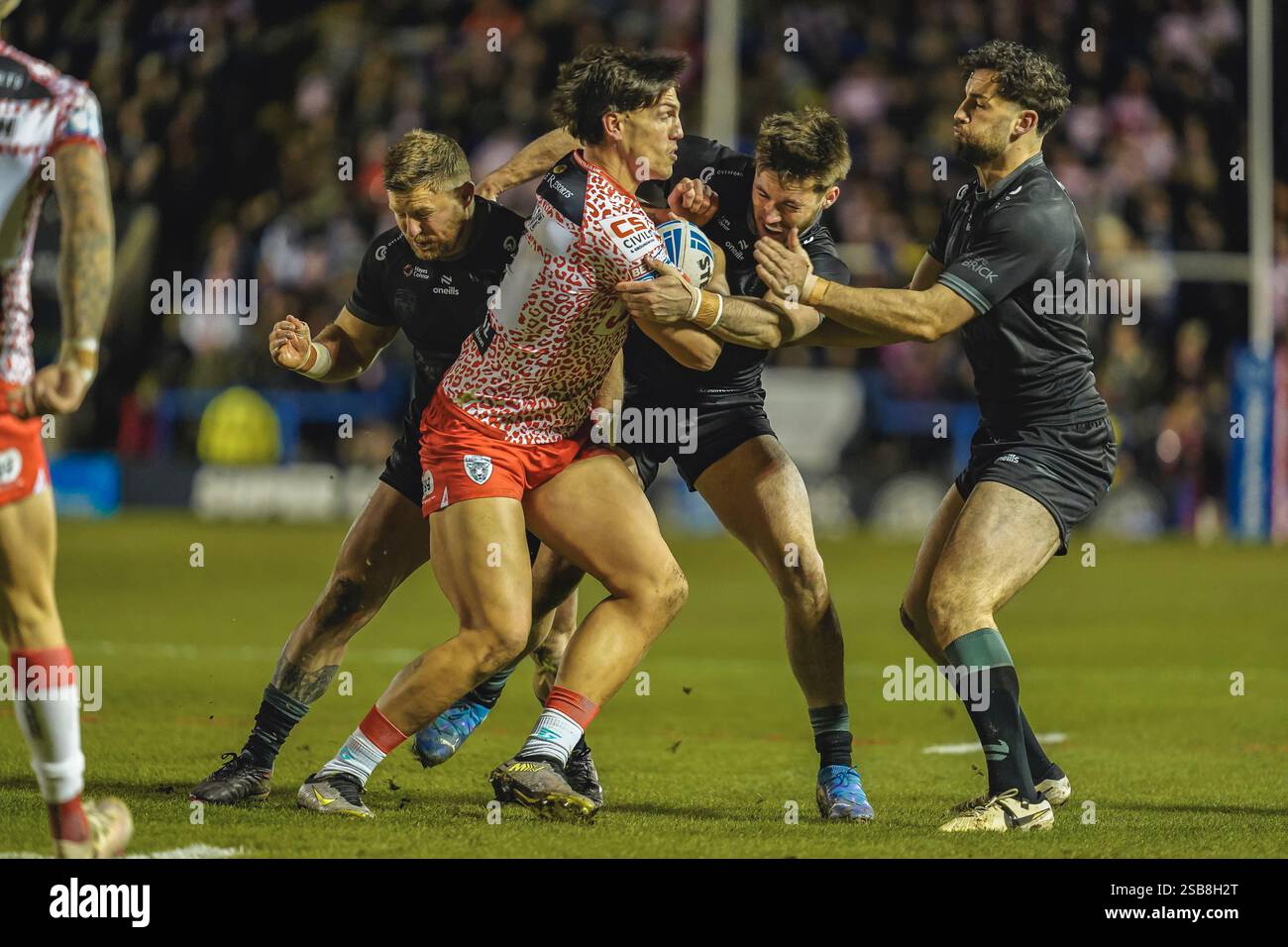 Warrington, Cheshire, UK. 1st February, 2025. Rugby League, Toby King's ...