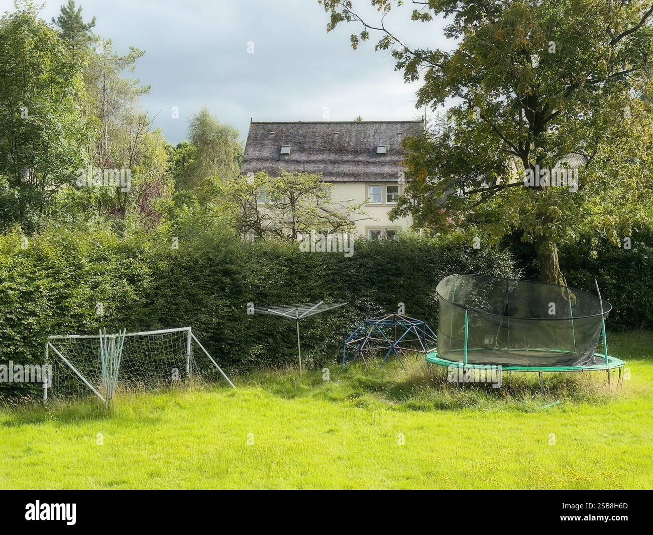 Slide playground rain hi-res stock photography and images - Alamy