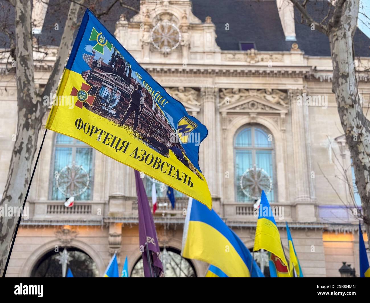Ukrainian flag celebration showcases resilience and unity in a historic ...