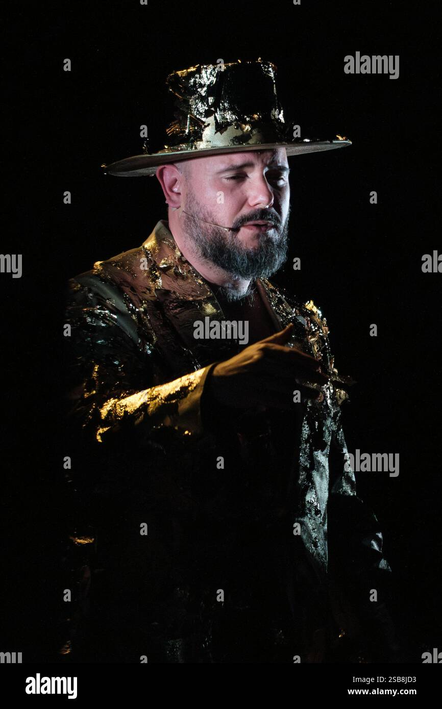Singer Niño de Elche performs at Live Las Ventas concert in Madrid on ...