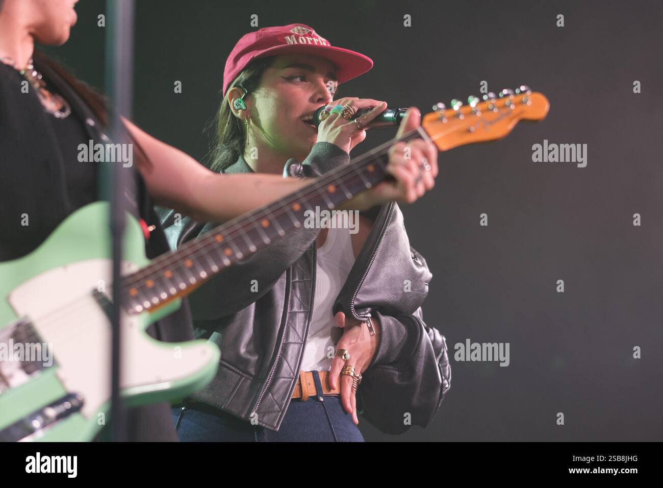 the singer Ana Legazpi of the group MARLENA performs at Circo Price ...