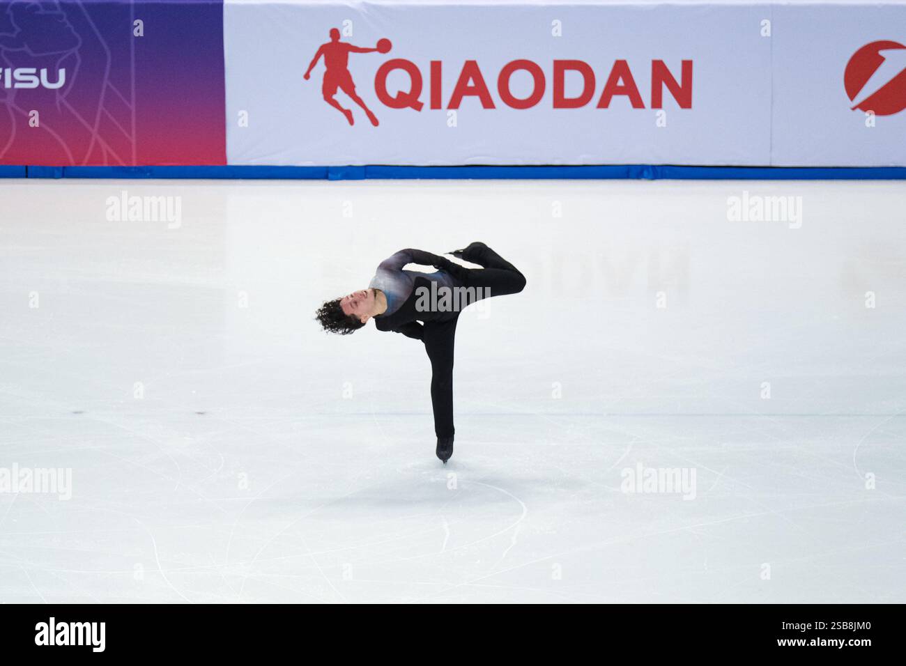 Samy Hammi of France in action during the Men Single Skating Short ...