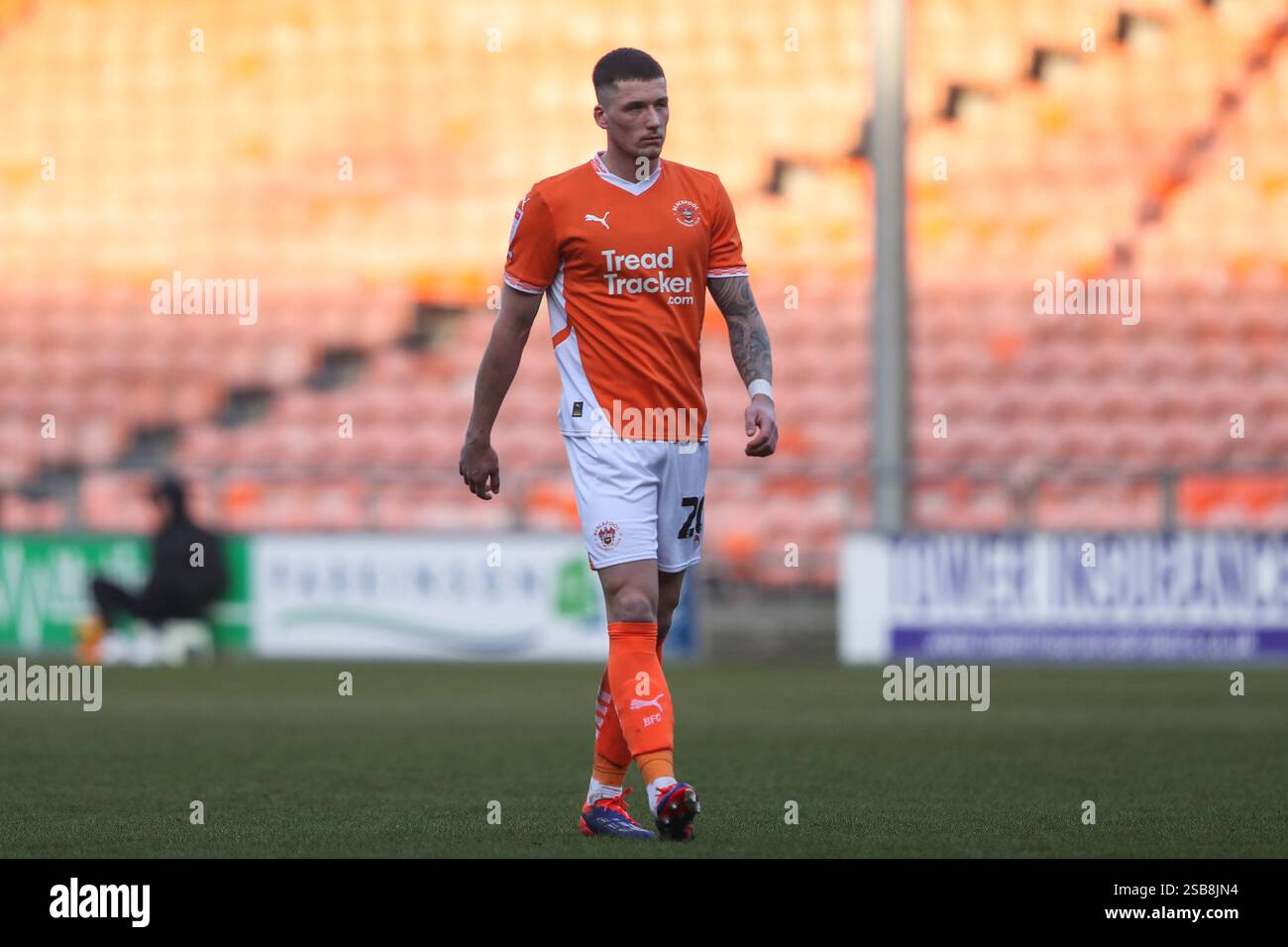 Oliver Casey of Blackpool during the Sky Bet League 1 match Blackpool ...