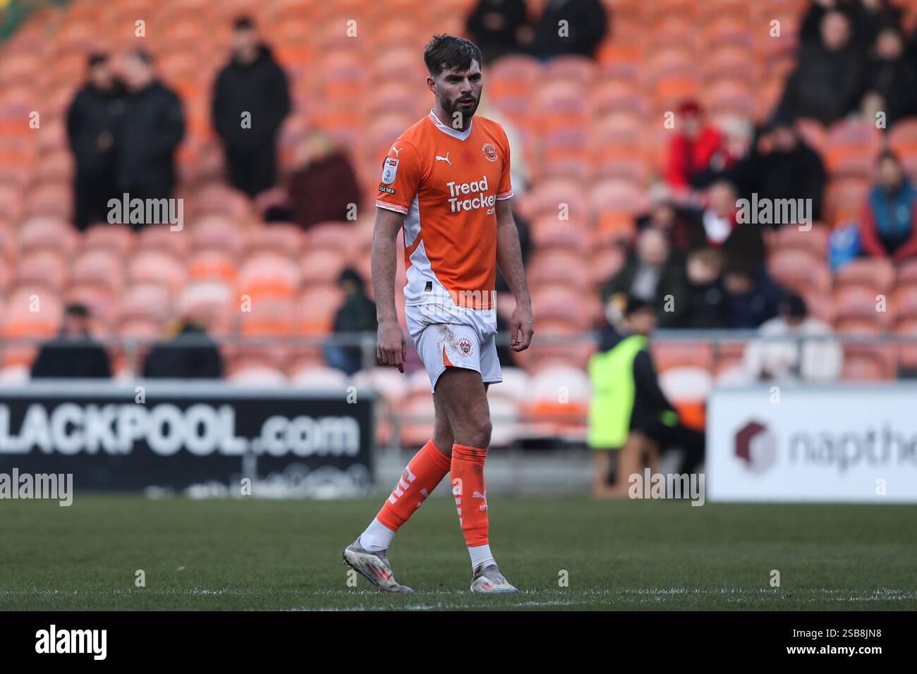Tom Bloxham of Blackpool during the Sky Bet League 1 match Blackpool vs ...