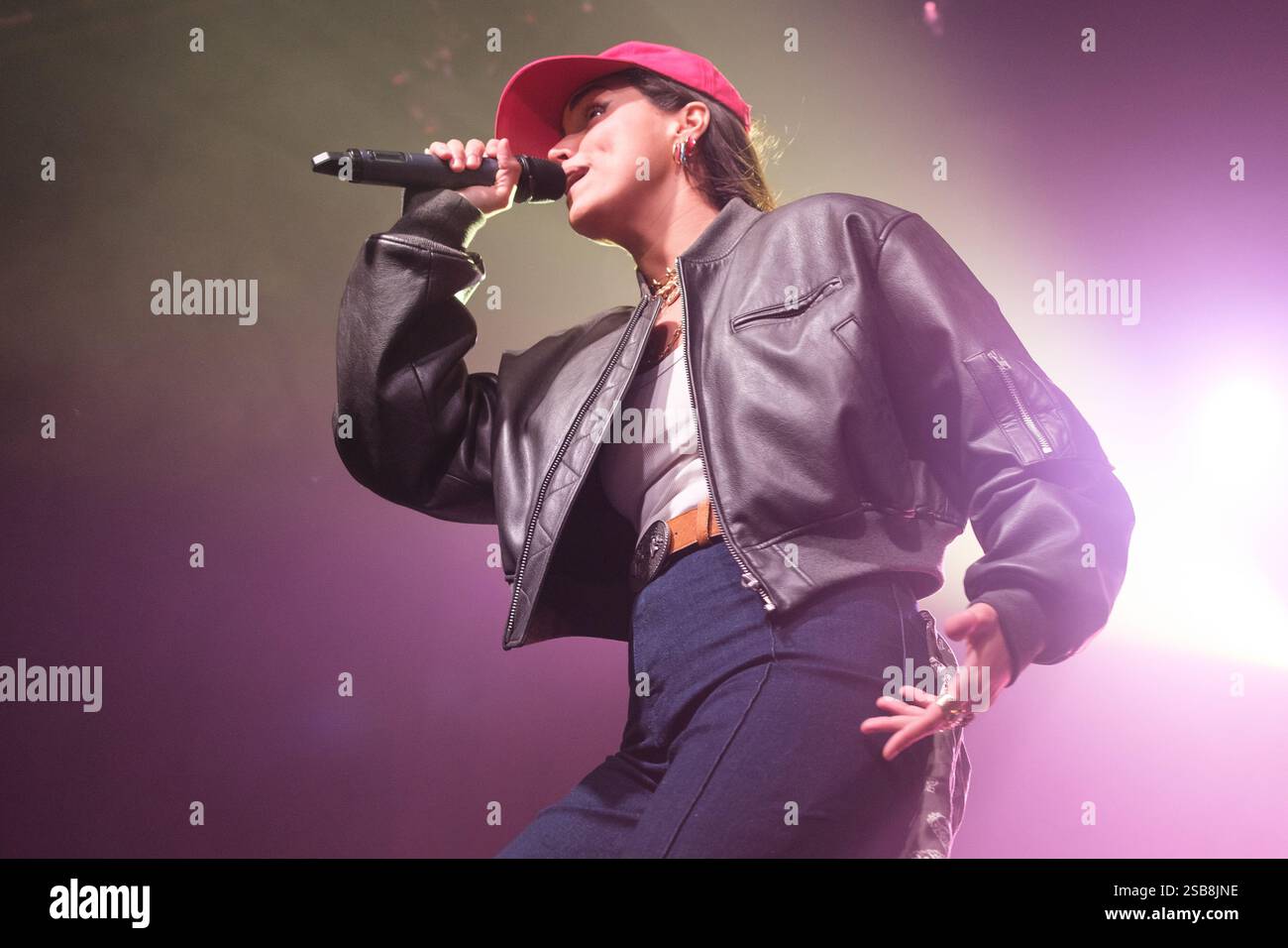 the singer Ana Legazpi of the group MARLENA performs at Circo Price ...