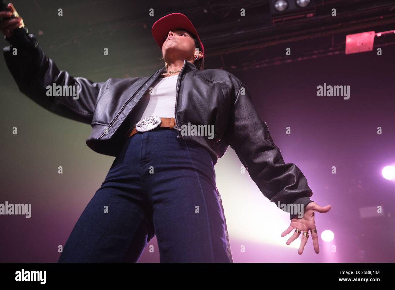 the singer Ana Legazpi of the group MARLENA performs at Circo Price ...