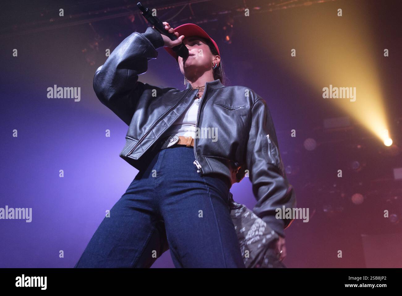 the singer Ana Legazpi of the group MARLENA performs at Circo Price ...