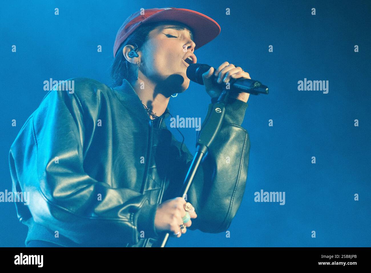 the singer Ana Legazpi of the group MARLENA performs at Circo Price ...