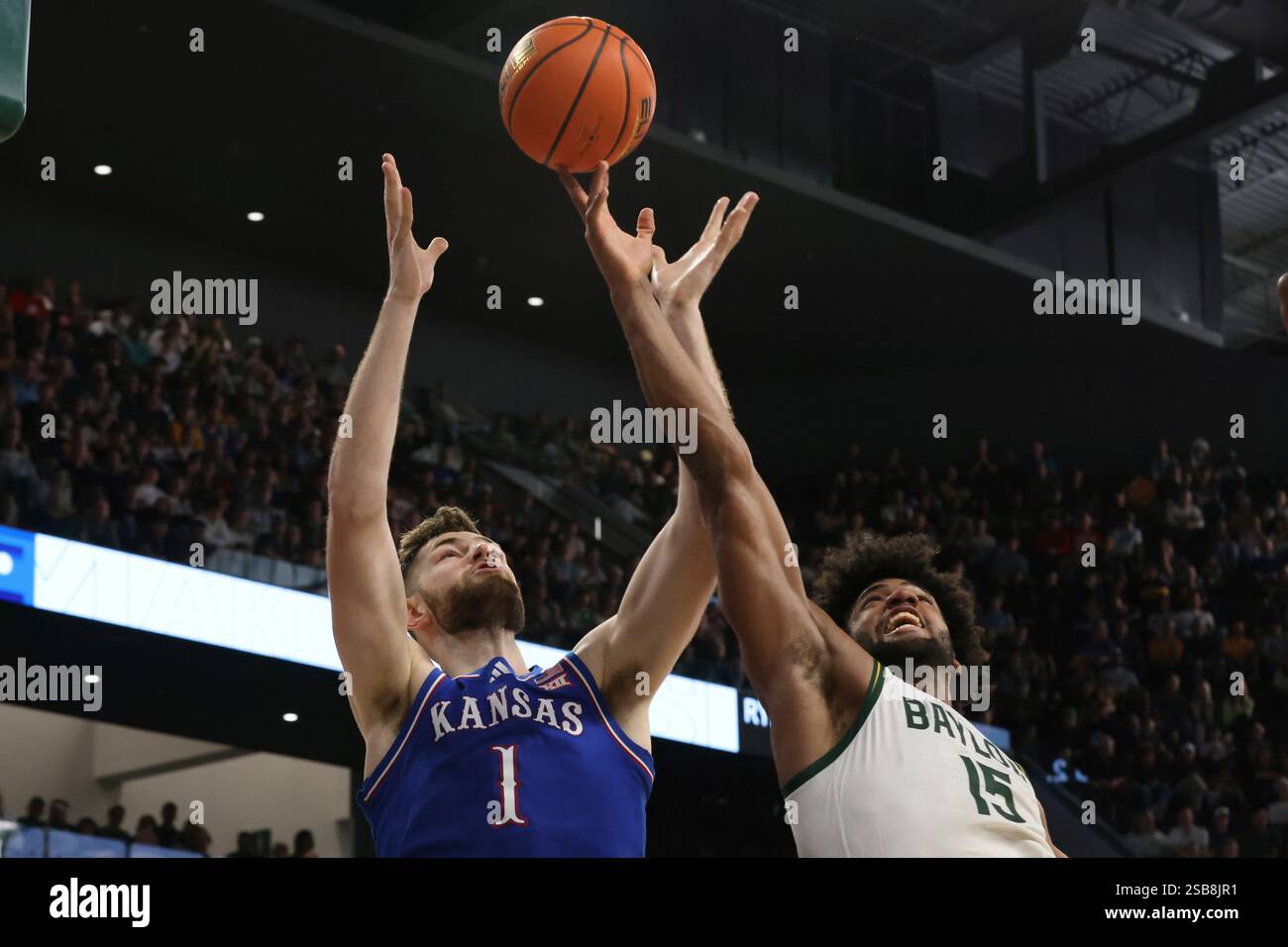 Kansas center Hunter Dickinson and Baylor forward Norchad Omier reach ...