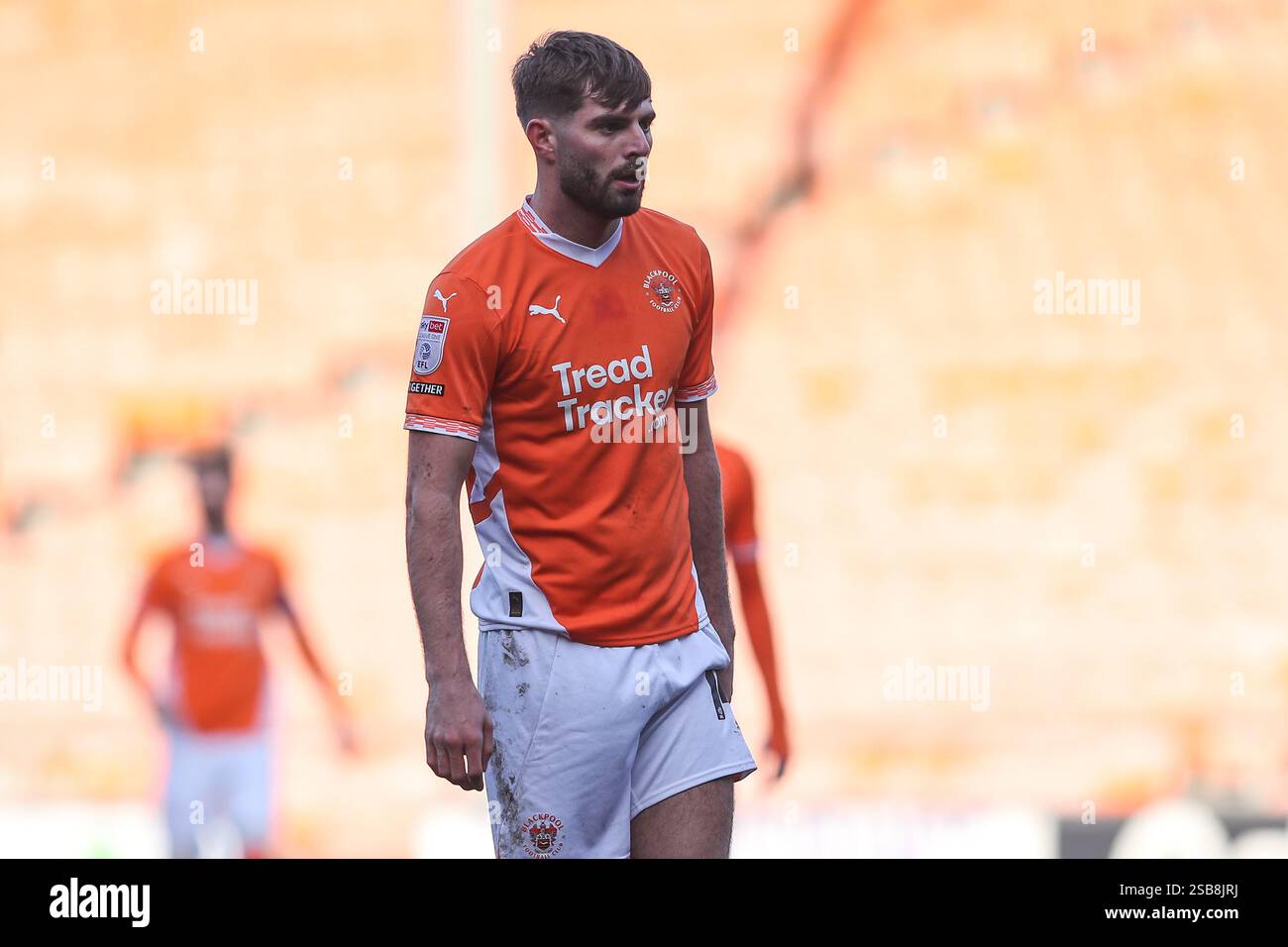 Tom Bloxham of Blackpool during the Sky Bet League 1 match Blackpool vs ...