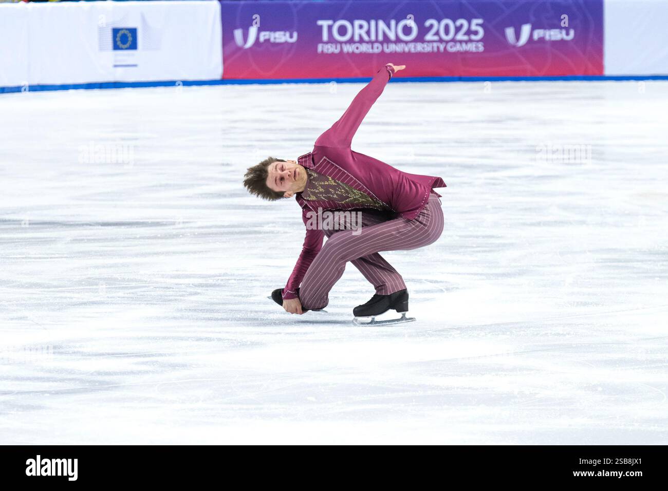 Turin, Italy. 16th Jan, 2025. Filip Scerba of Czech Republic in action ...