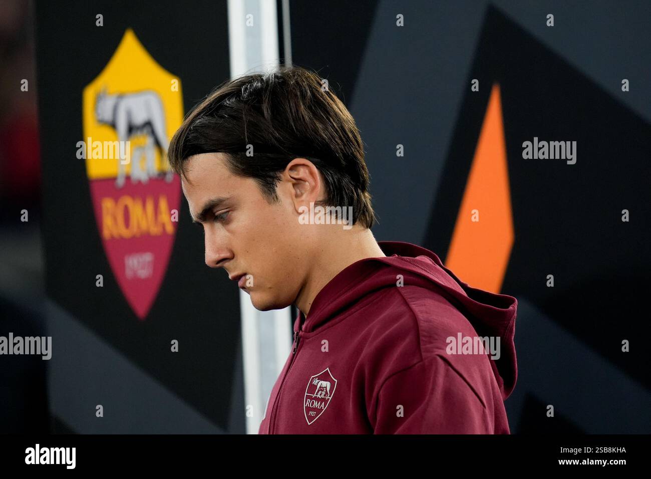 Rome, Italy. 30th Jan, 2025. Paulo Dybala passes close to the AS Roma ...