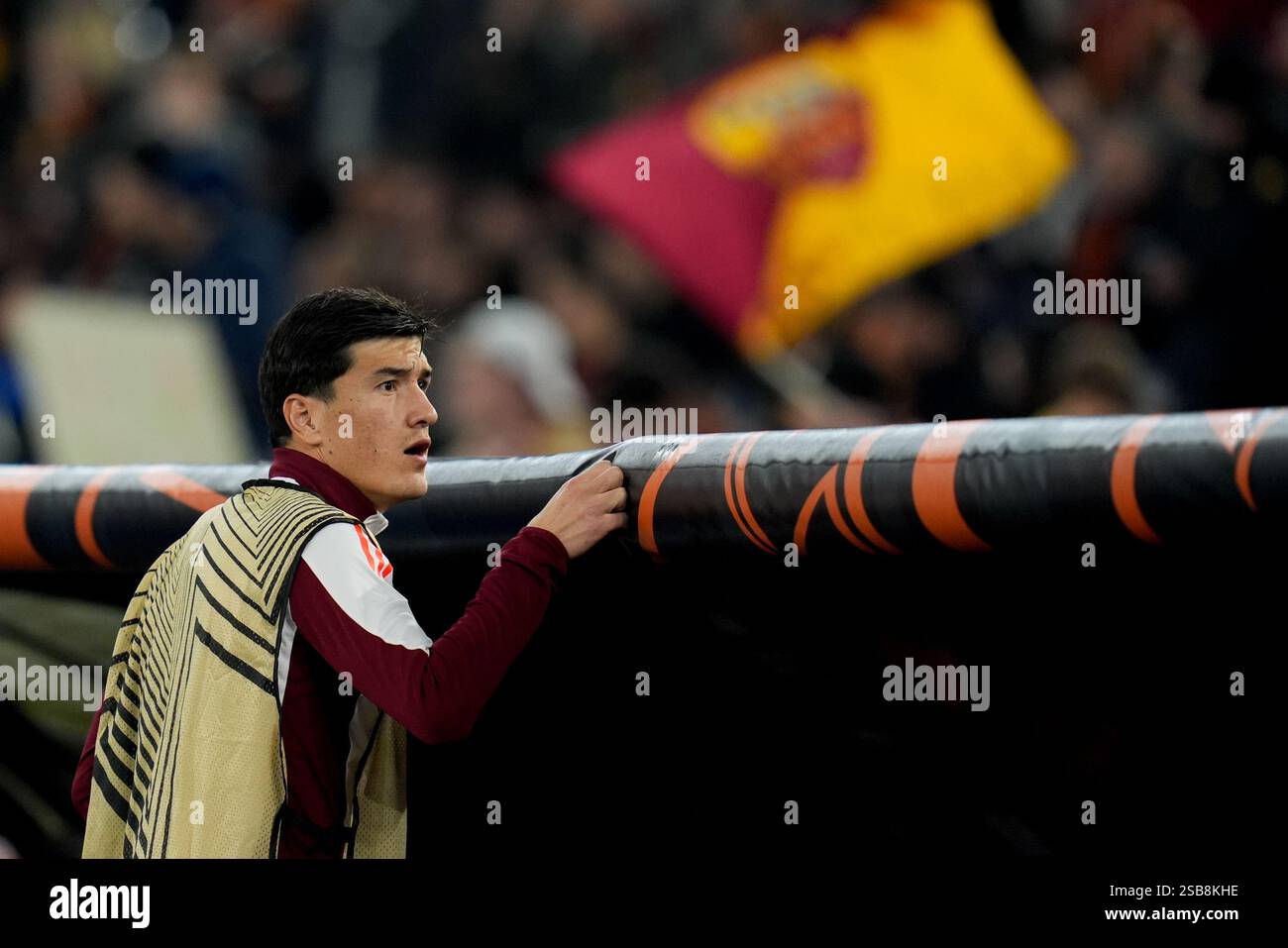 Rome, Italy. 30th Jan, 2025. Eldor Shomurodov of AS Roma looks on ...