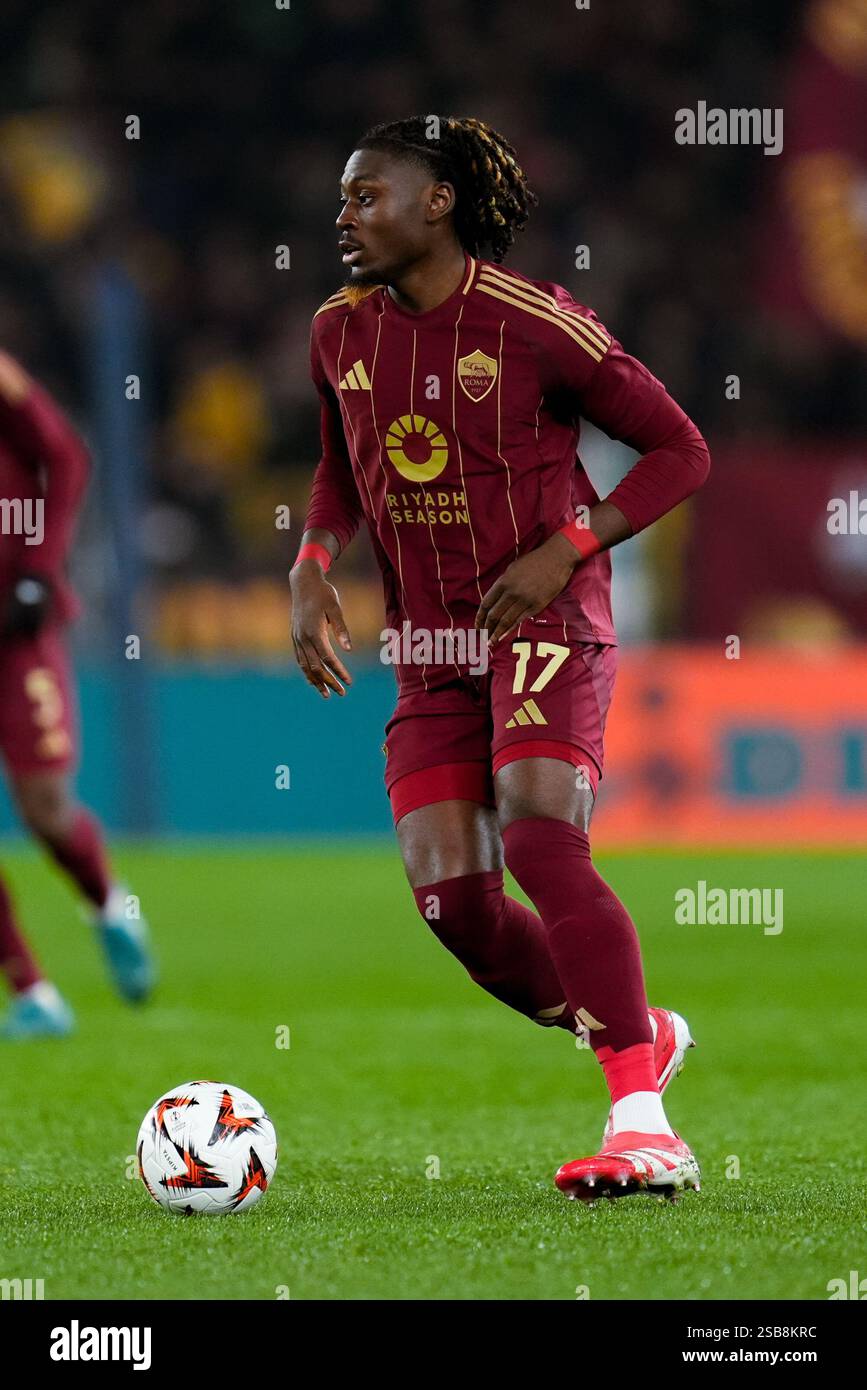 Rome, Italy. 30th Jan, 2025. Manu Kone' of AS Roma during the UEFA ...
