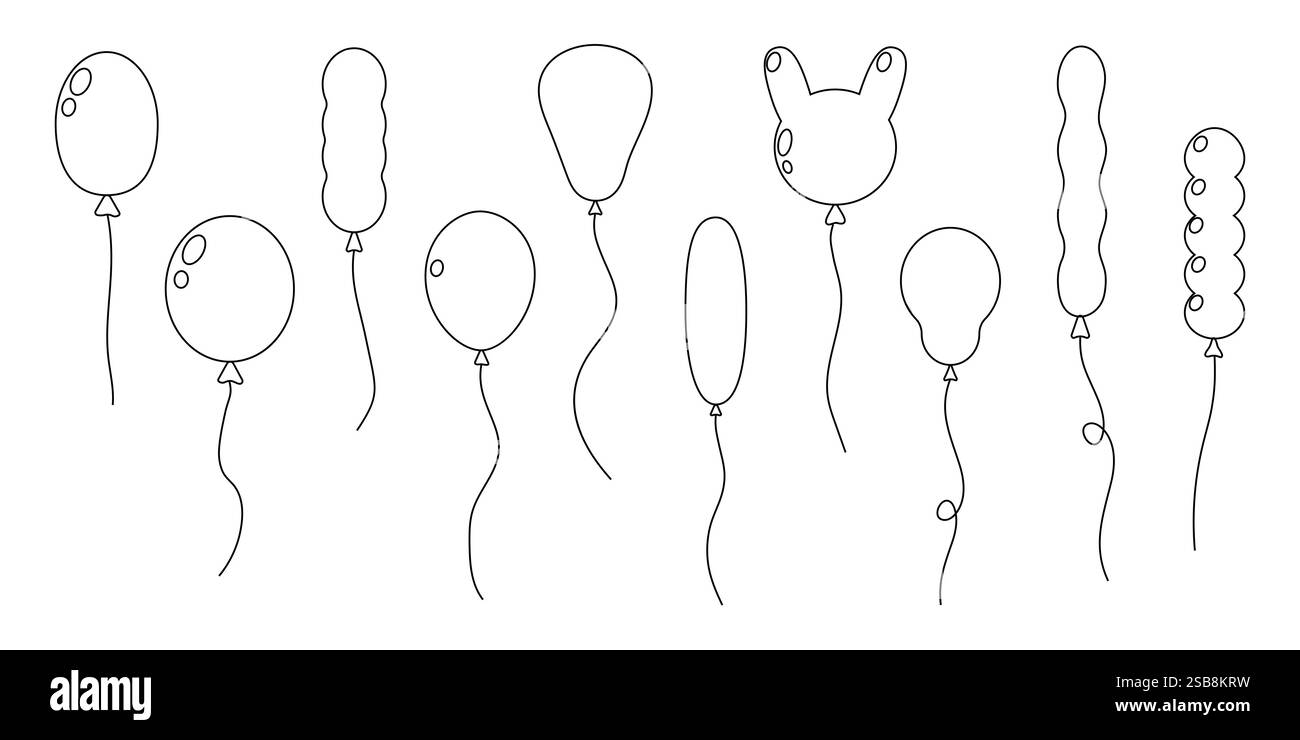 Various shapes of balloon hi-res stock photography and images - Alamy