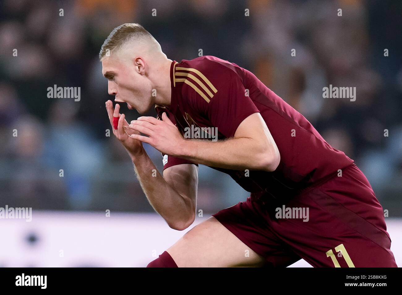 Rome, Italy. 30th Jan, 2025. Artem Dovbyk of AS Roma looks dejected ...