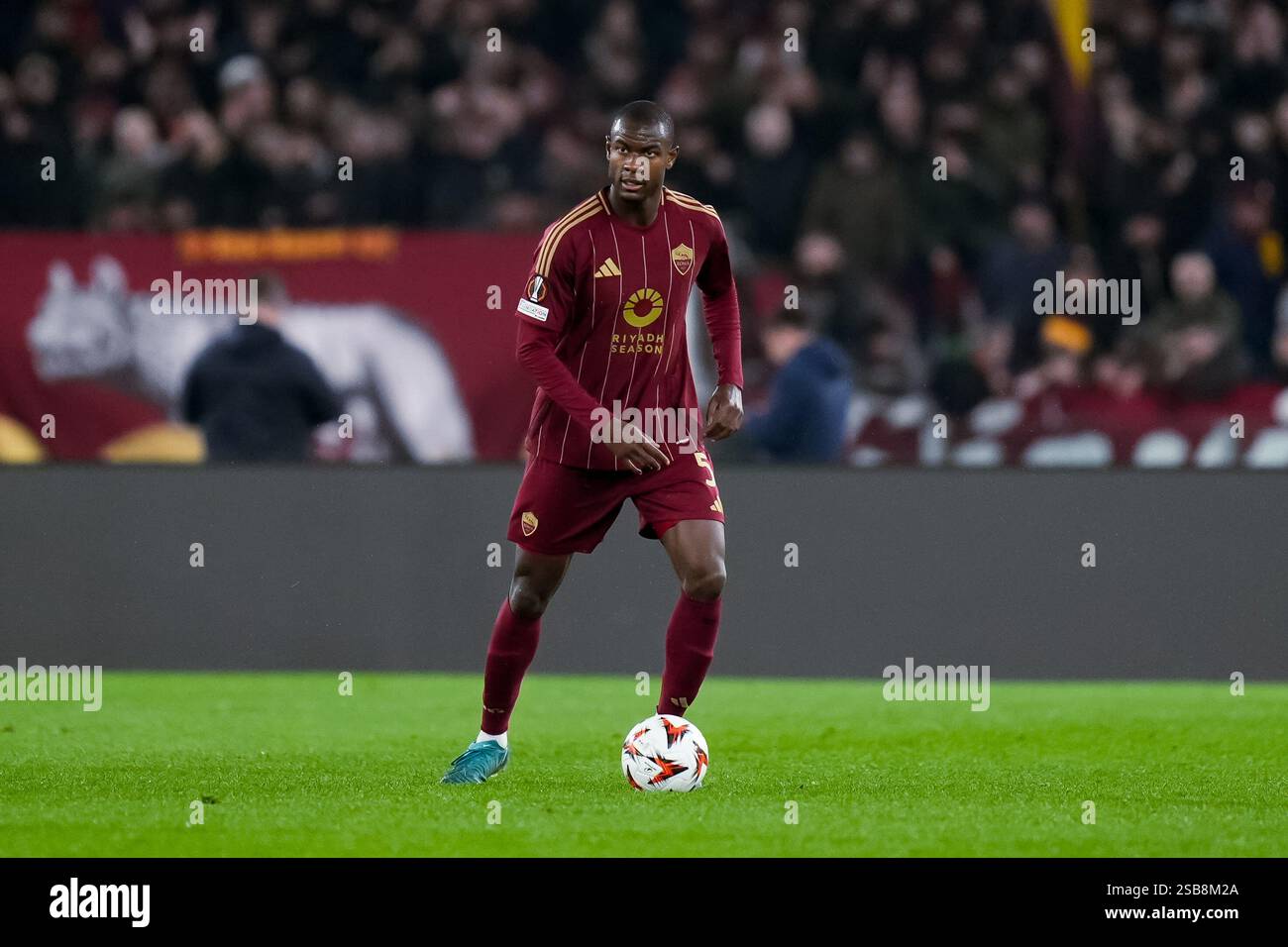 Rome, Italy. 30th Jan, 2025. Evan Ndicka of AS Roma during the UEFA ...