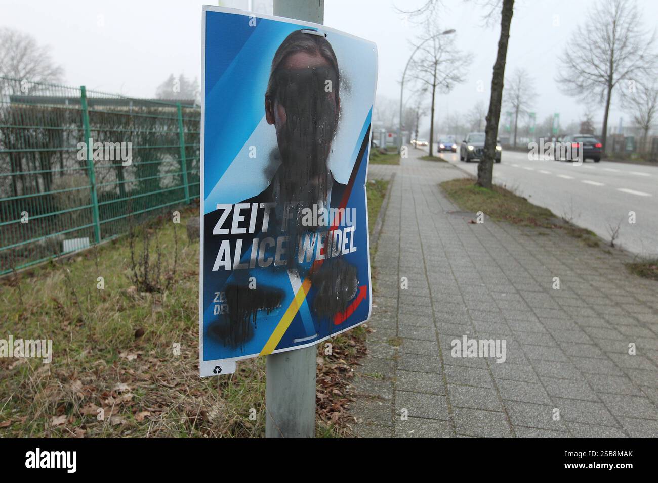 Ein Wahlplakat der Partei Alternative für Deutschland AFD mit dem ...
