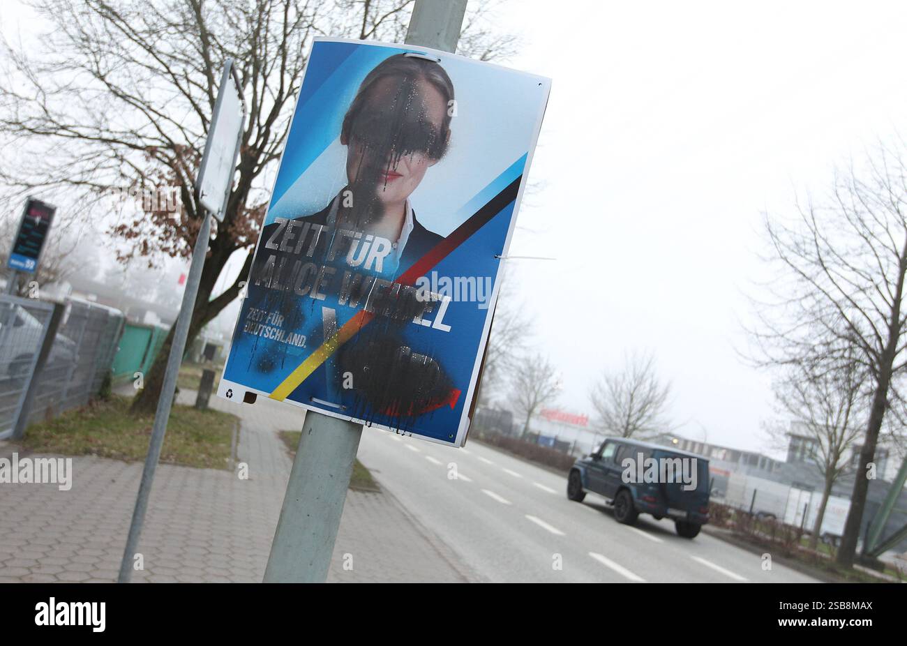 Ein Wahlplakat der Partei Alternative für Deutschland AFD mit dem ...
