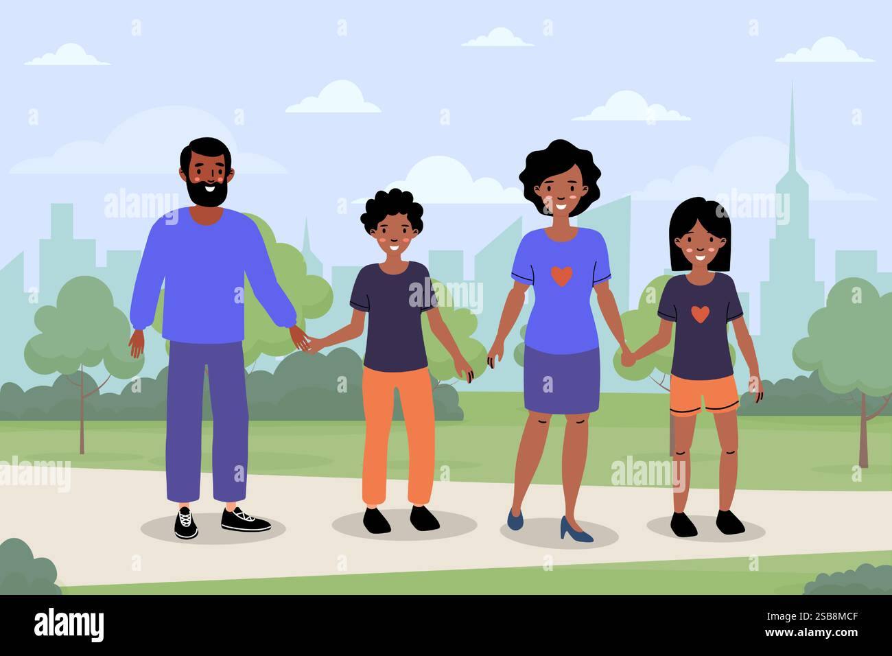 Father son outdoor enjoying Stock Vector Images - Alamy