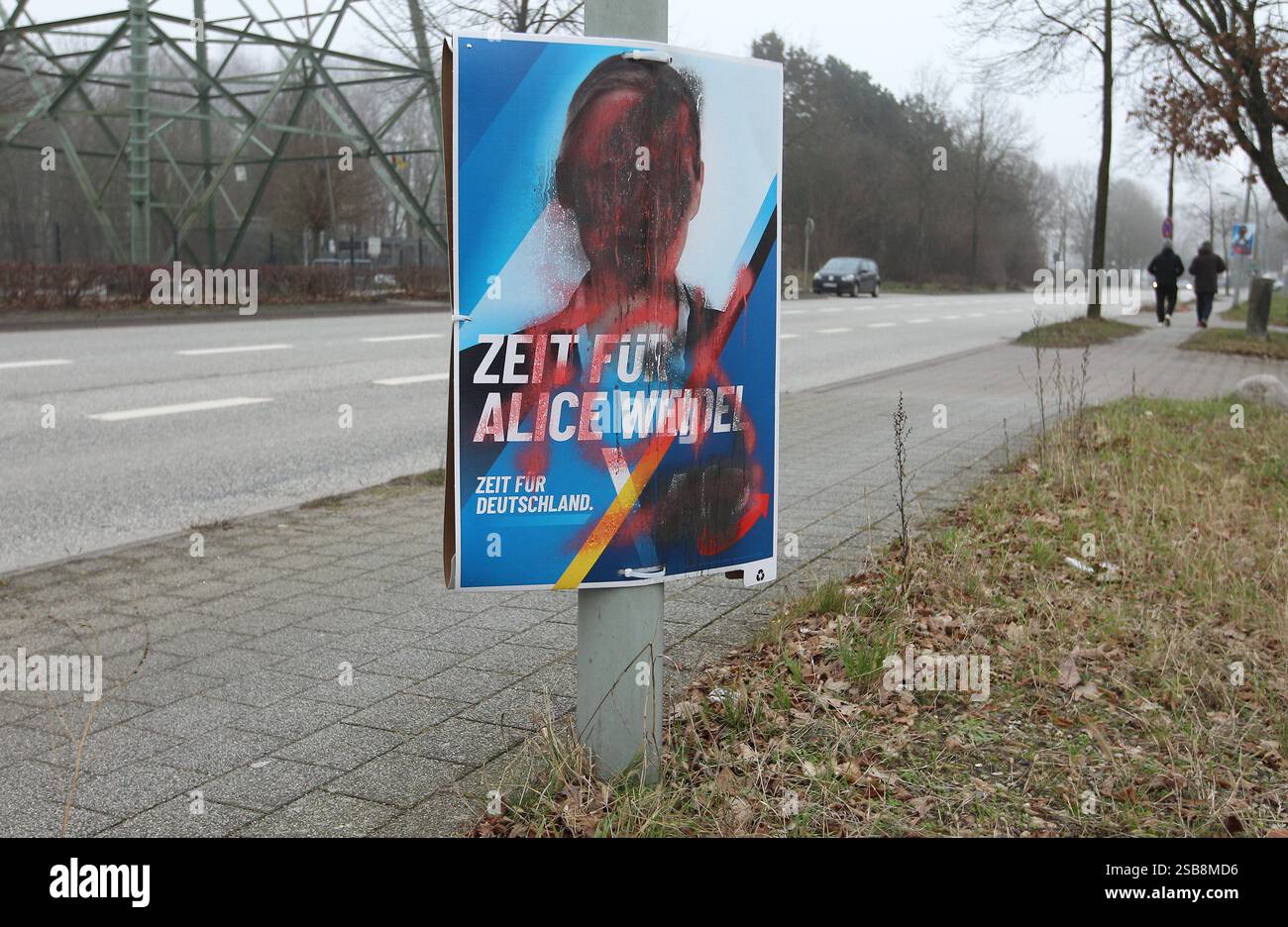 Ein Wahlplakat der Partei Alternative für Deutschland AFD mit dem ...