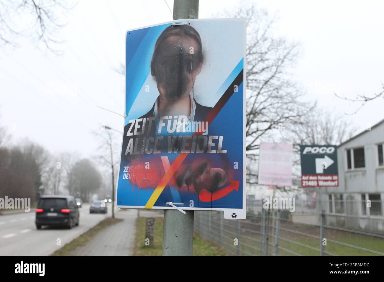 Ein Wahlplakat der Partei Alternative für Deutschland AFD mit dem ...