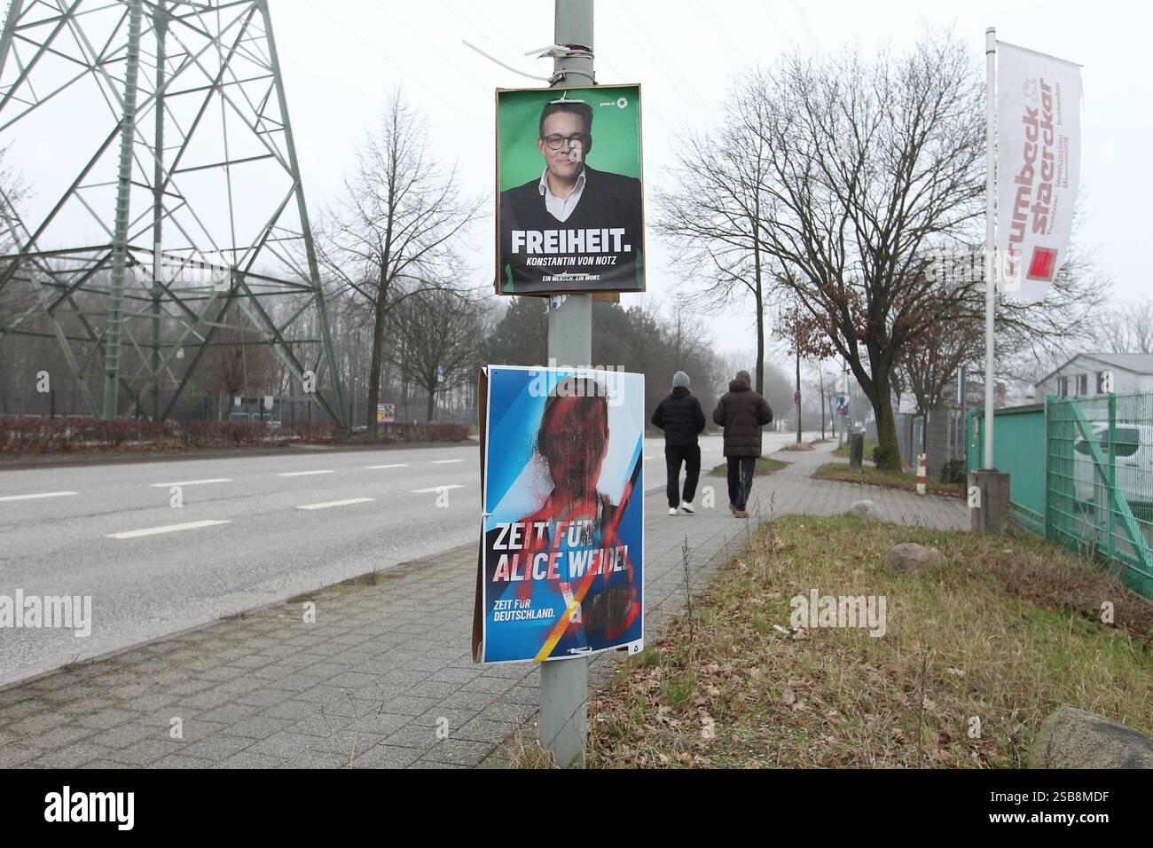 Ein Wahlplakat der Partei Alternative für Deutschland AFD mit dem ...