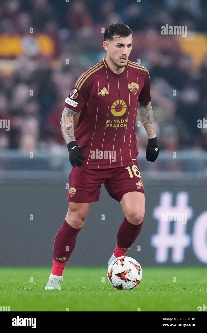 Rome, Italy. 30th Jan, 2025. Leandro Paredes of AS Roma during the UEFA ...