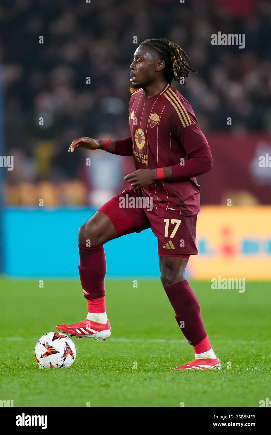 Rome, Italy. 30th Jan, 2025. Manu Kone' of AS Roma during the UEFA ...