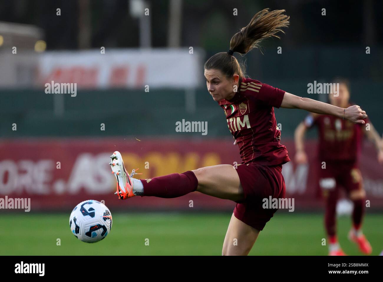 Roma, Italy. 01st Feb, 2025. Emilie Haavi of AS Roma in action during ...
