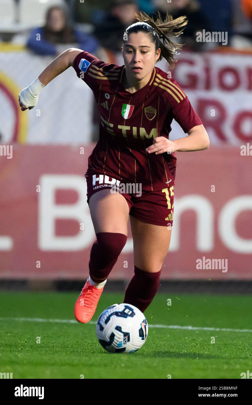 Roma, Italy. 01st Feb, 2025. Giulia Dragoni of AS Roma in action during ...