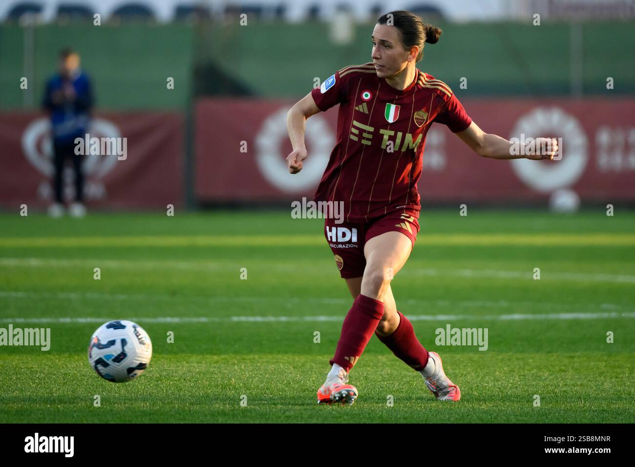 Roma, Italy. 01st Feb, 2025. Lucia Di Guglielmo of AS Roma in action during the Women's Serie A ...