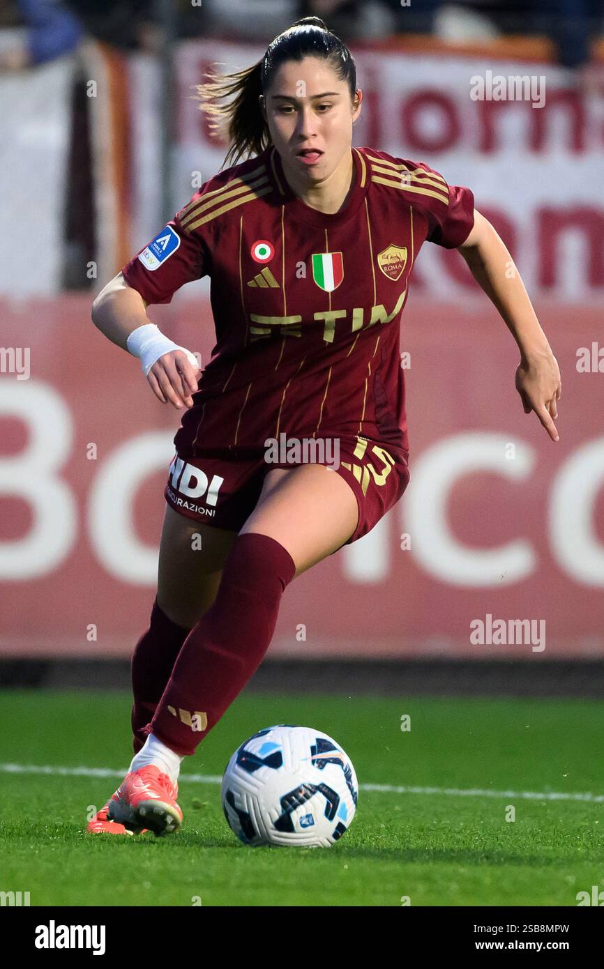 Roma, Italy. 01st Feb, 2025. Giulia Dragoni of AS Roma in action during ...