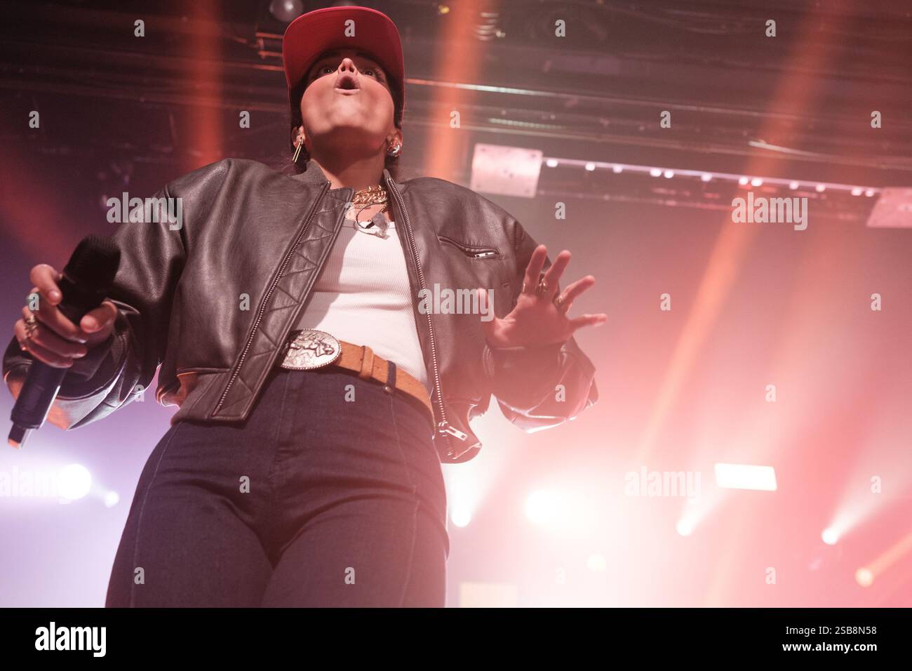 the singer Ana Legazpi of the group MARLENA performs at Circo Price ...