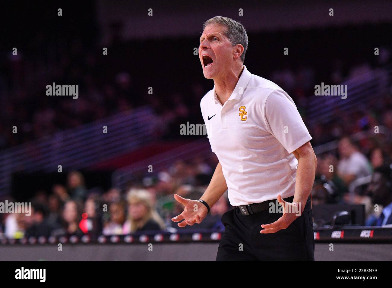 LOS ANGELES, CA - FEBRUARY 01: USC Trojans head coach Eric Musselman ...
