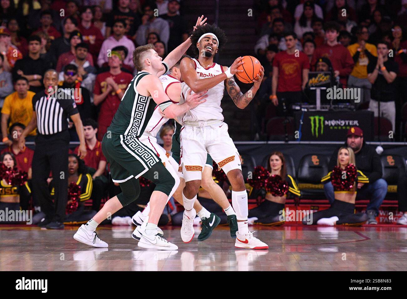 LOS ANGELES, CA - FEBRUARY 01: USC Trojans forward Saint Thomas (0) is ...