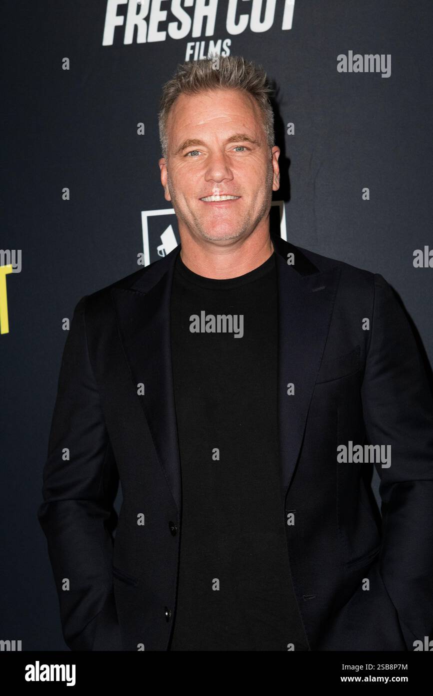 Sean Carrigan arrives at the "Grace Point" film premiere on January 30 ...