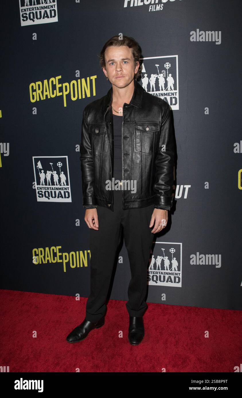 John Owen Lowe arrives at the "Grace Point" film premiere on January 30 ...