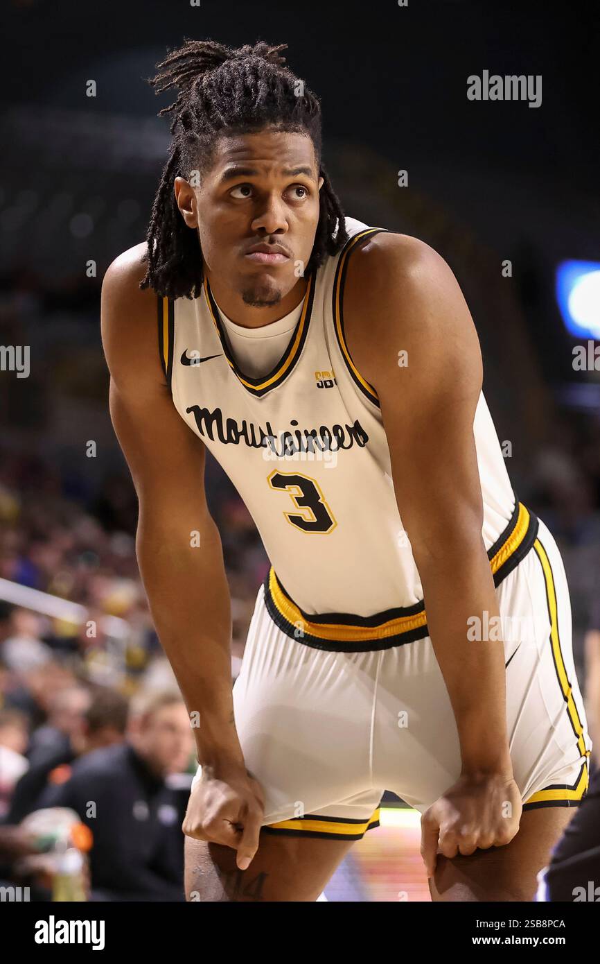 February 1, 2025: Appalachian State Mountaineers center Luke Wilson (3 ...