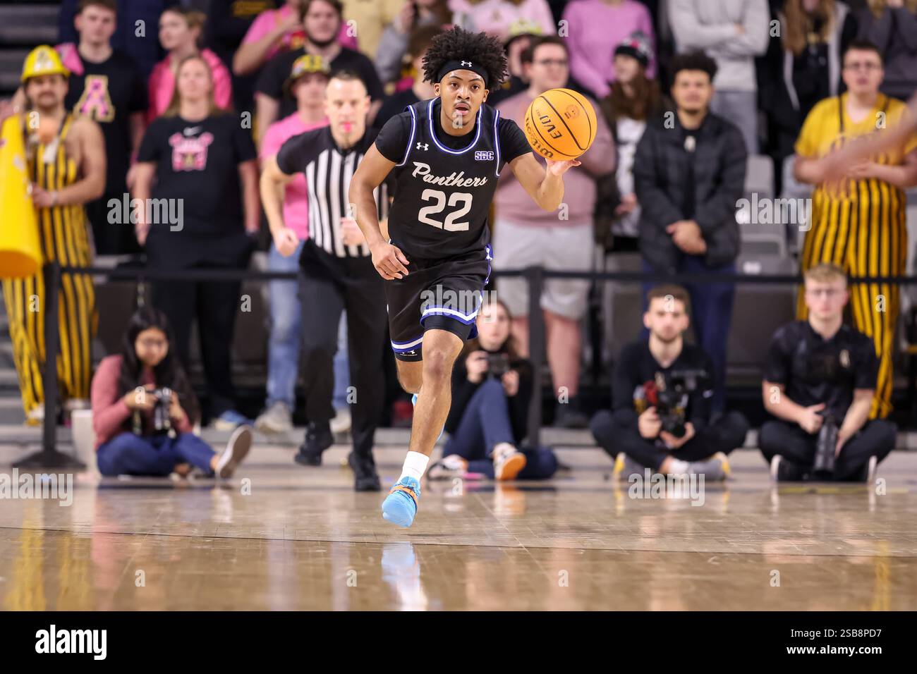 Boone, North Carolina, USA. 1st Feb, 2025. Georgia State Panthers guard ...