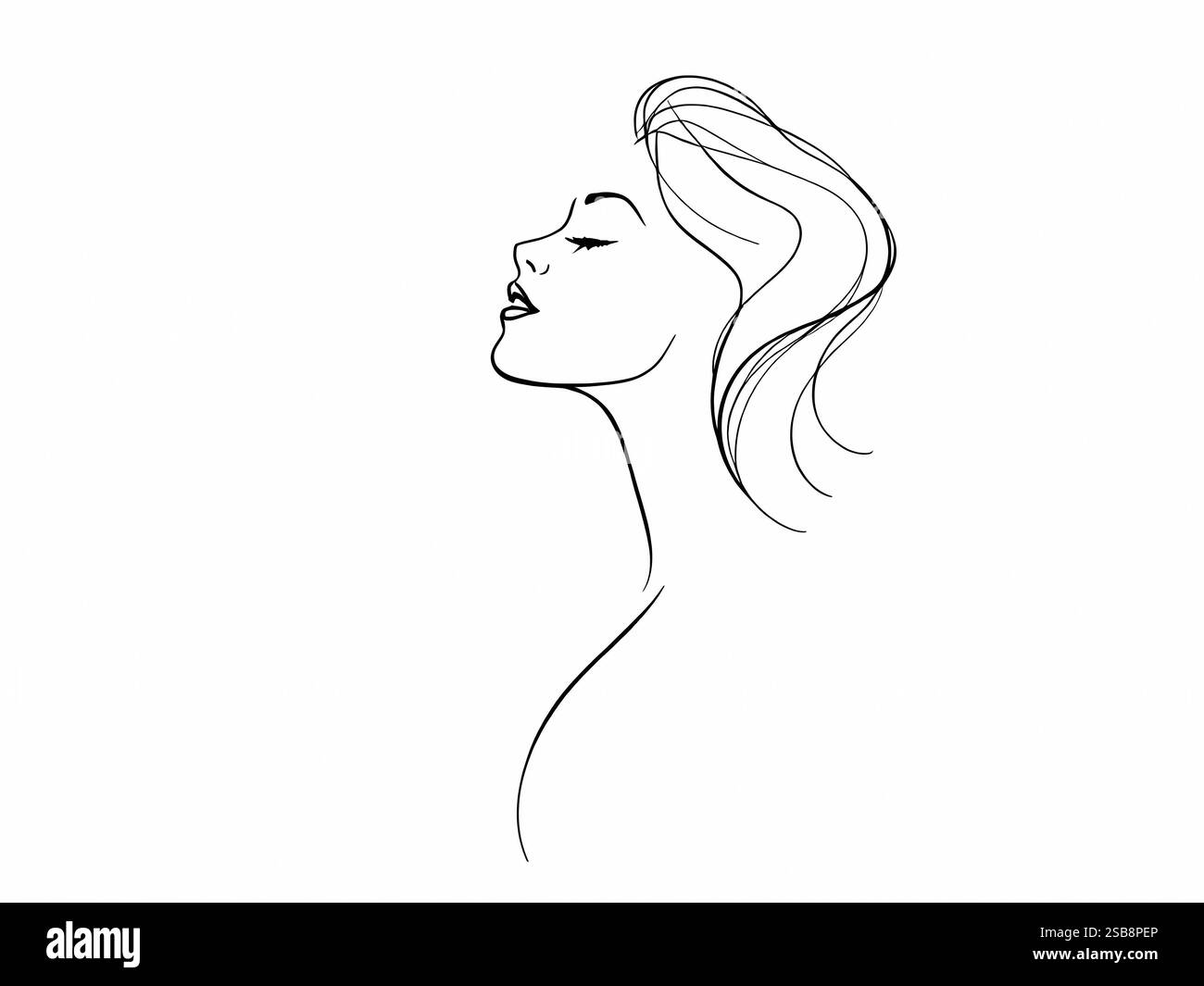 Abstract portrait art female Cut Out Stock Images & Pictures - Alamy