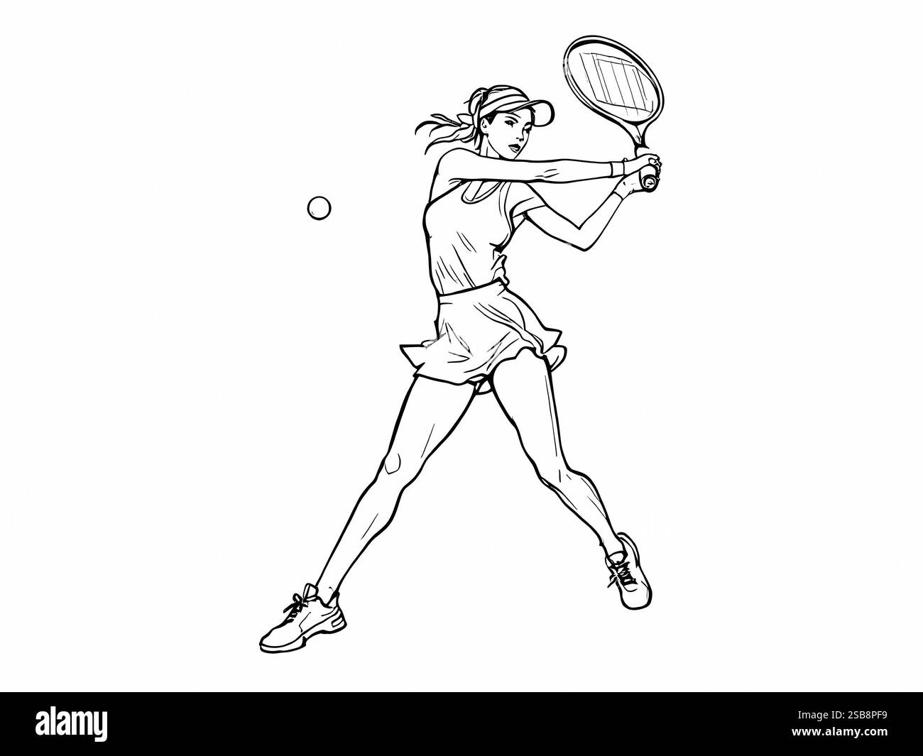 Female athlete in action Cut Out Stock Images & Pictures - Alamy