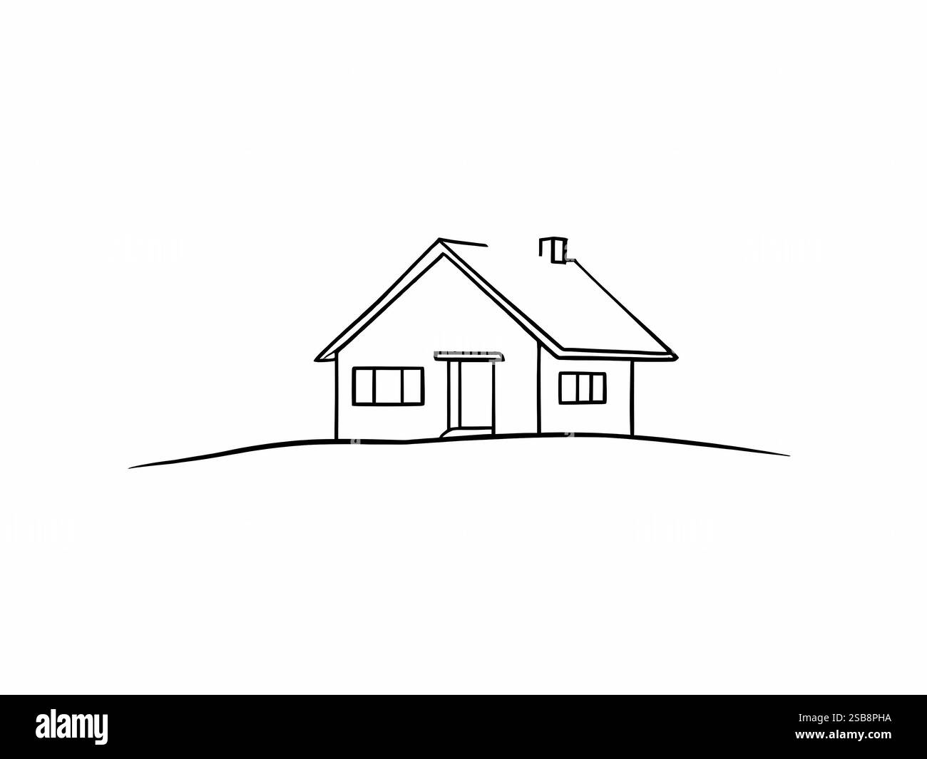 Simple minimalistic line art Cut Out Stock Images & Pictures - Alamy
