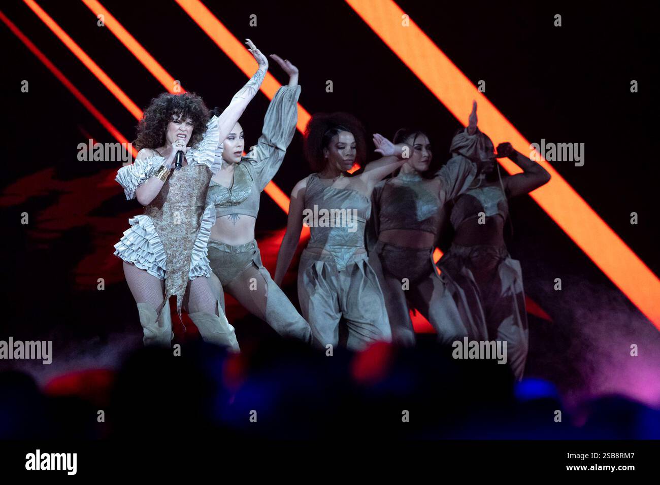 The singer Mel ömana performs during the final gala of the Benidorm ...