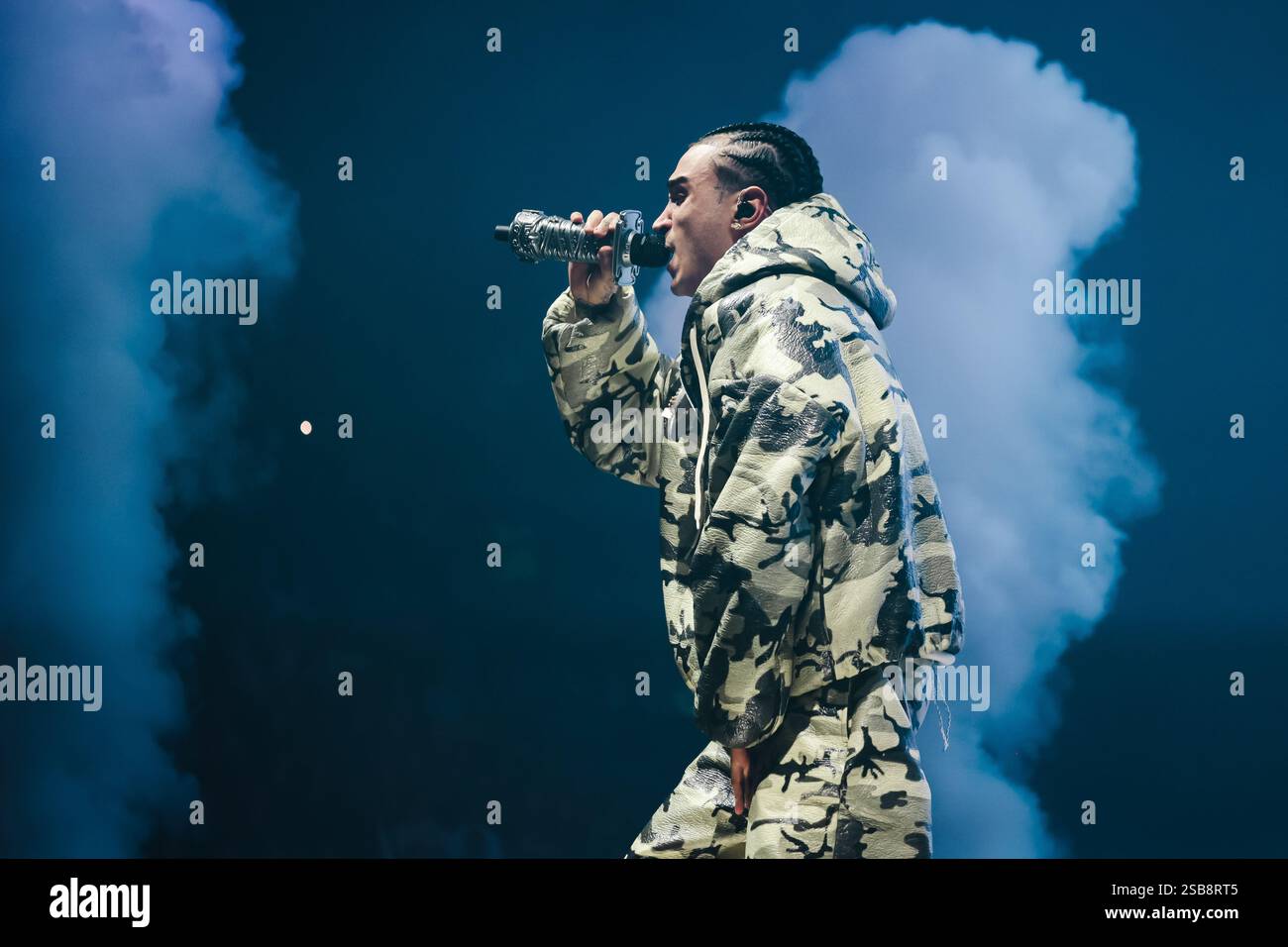 Milan, Capo Plaza performs in concert at Unipol Forum Assago. In the ...