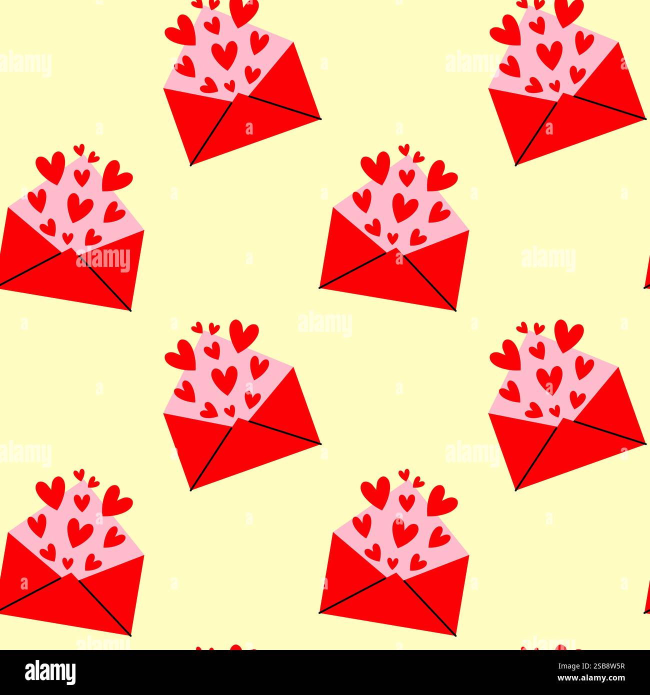 Colorful pattern love letters Stock Vector Images - Alamy