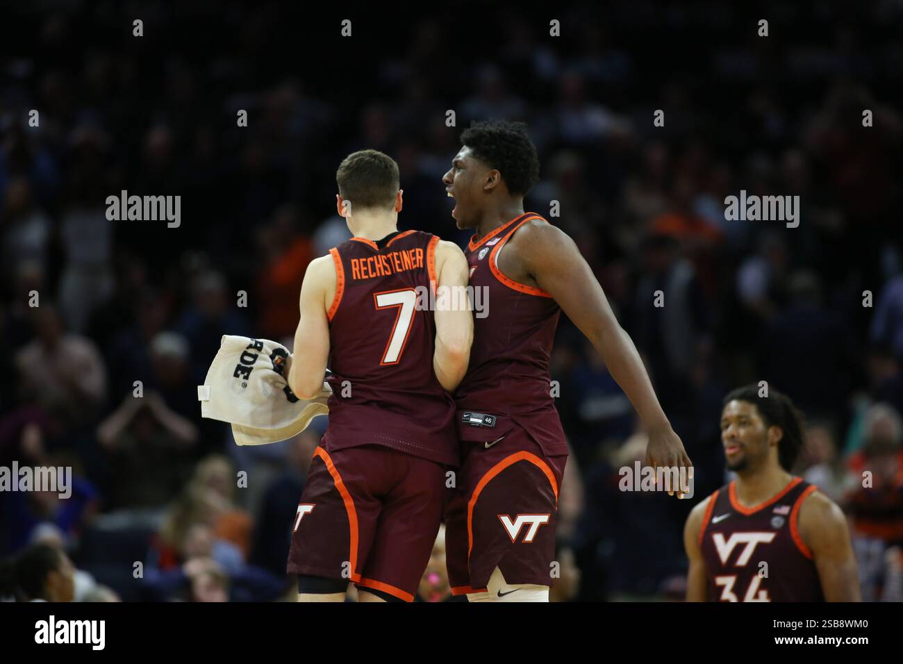 Charlottesville, VA, USA. 1st Feb, 2025. Virginia Tech Hokies guard ...