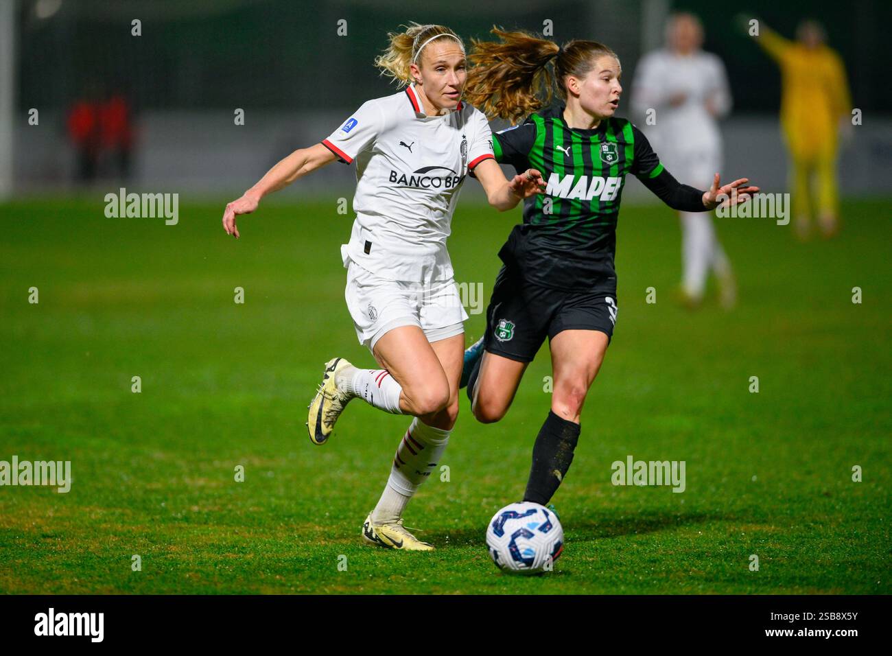 Sassuolo, Italy. 01st Feb, 2025. Emma Koivisto ( AC Milan ) Sara Mella ...