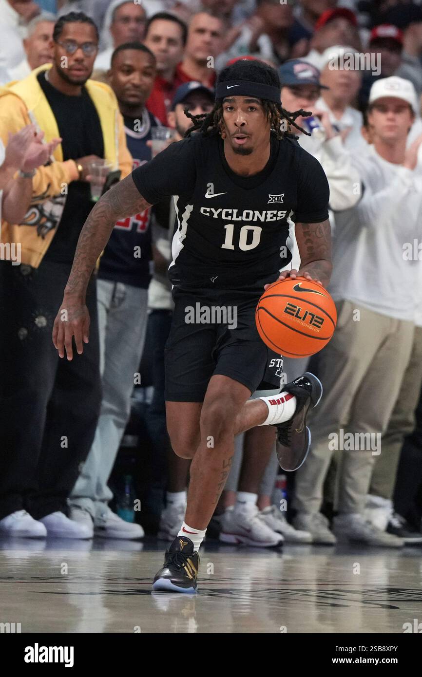 Iowa State guard Keshon Gilbert (10) during the first half of an NCAA ...